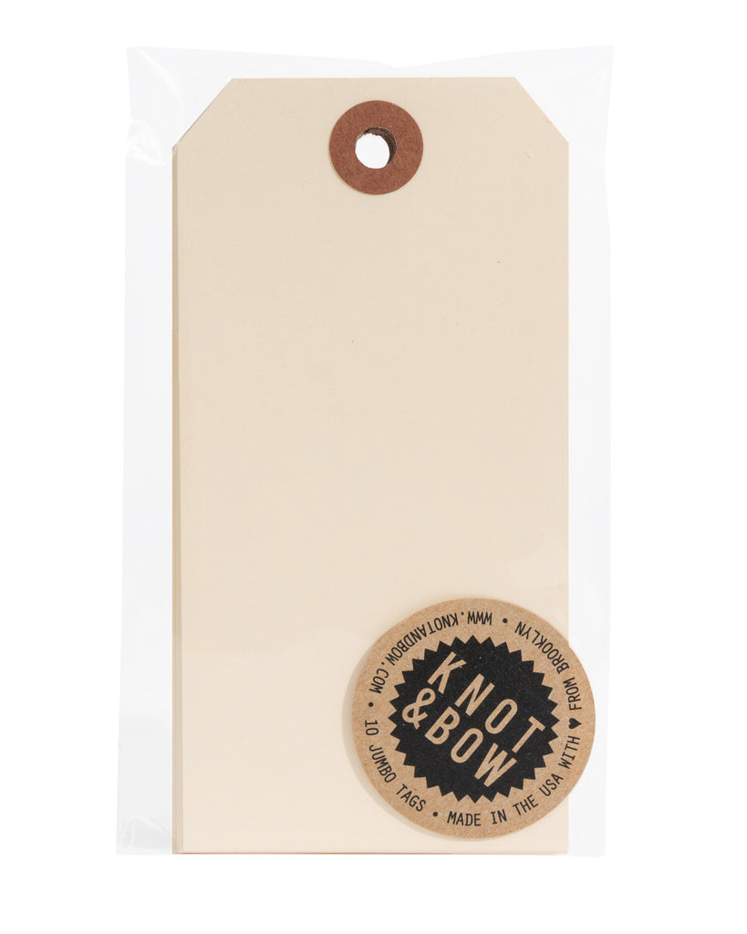 Manila Jumbo Parcel Tags – Knot & Bow