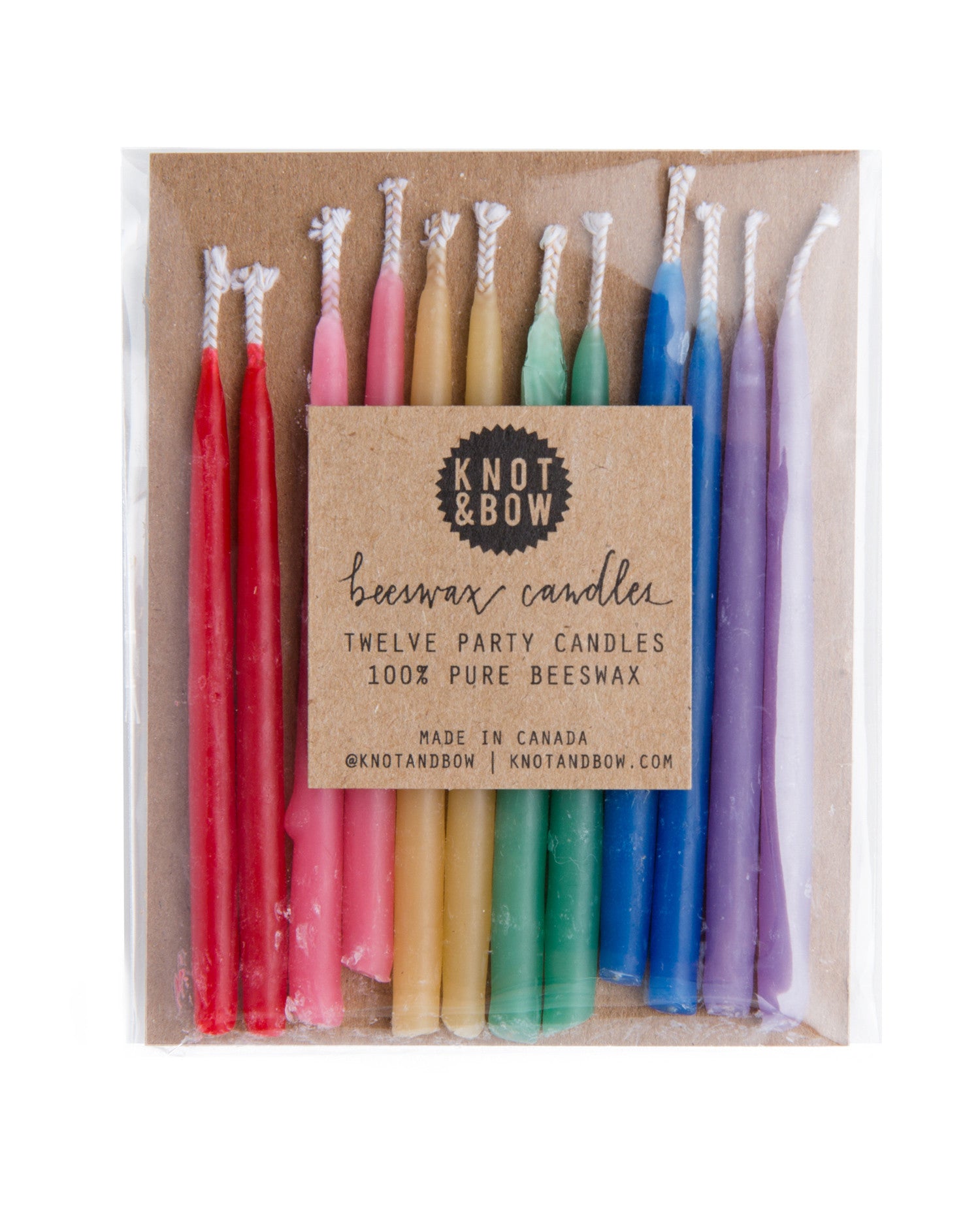 Beeswax Party Candles – Knot & Bow