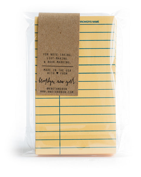 Library Cards – Knot & Bow